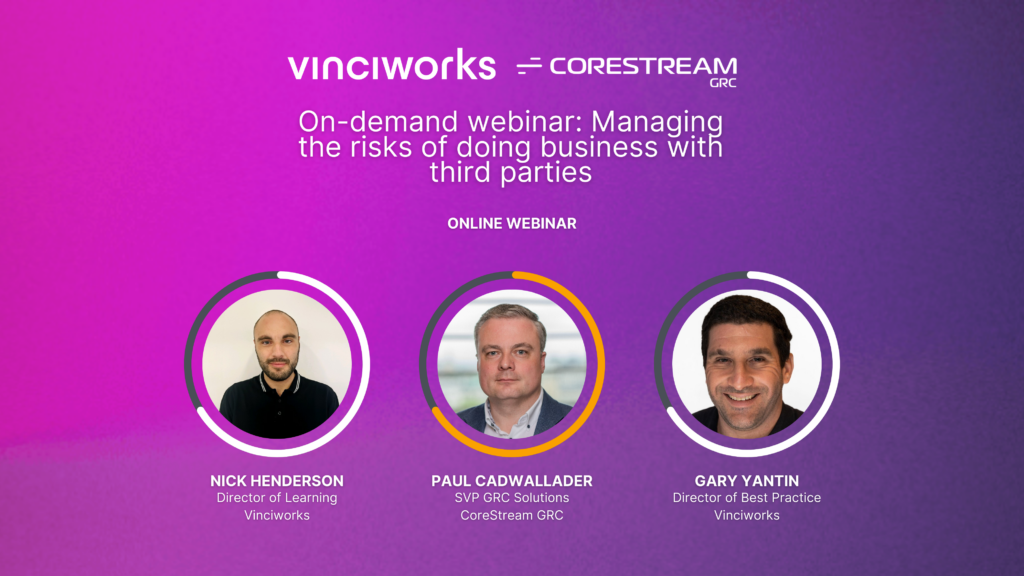 Webinar: Third-Party Risk Management Tips I CoreStream GRC