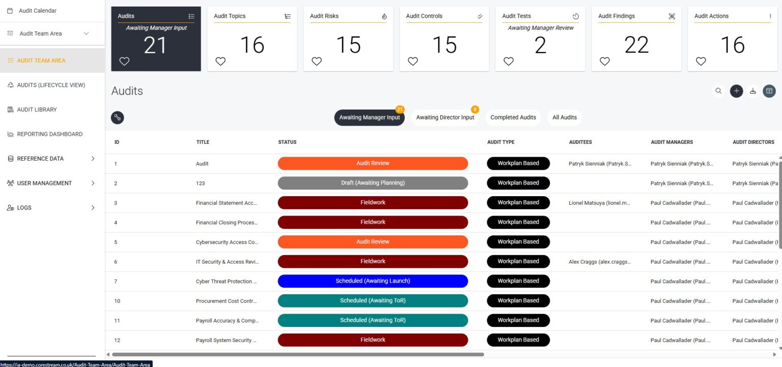 Audit Management Software I Comply with CoreStream GRC