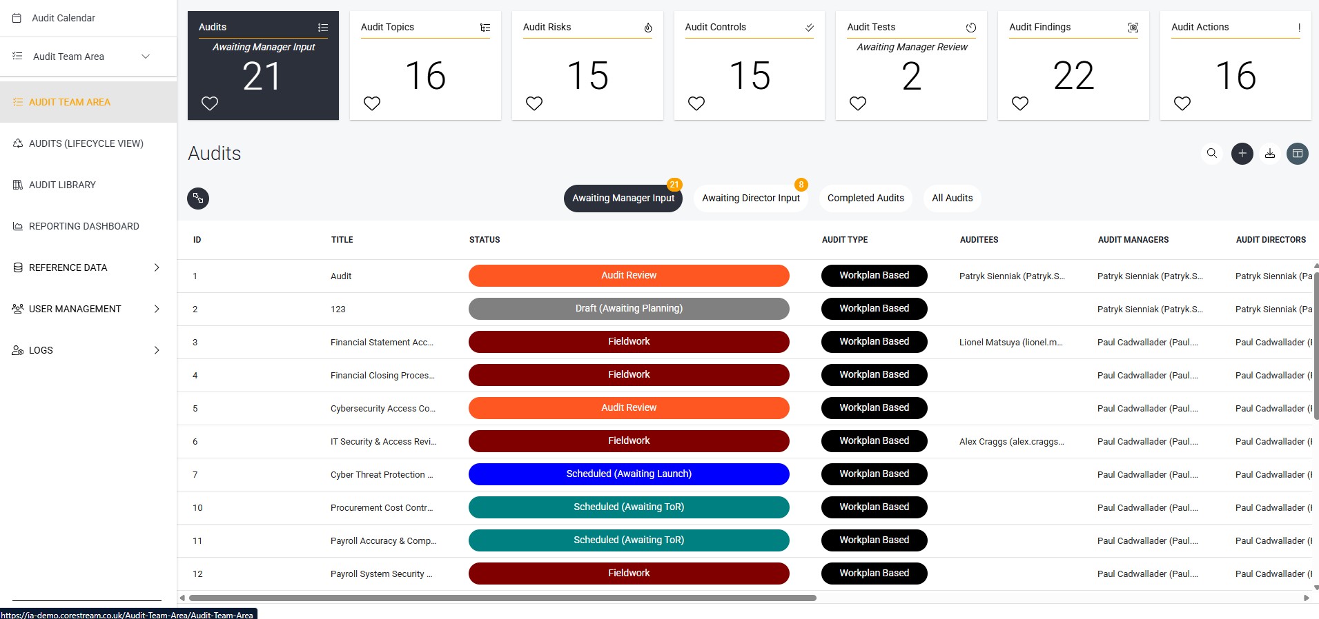 Audit Management Software I Comply with CoreStream GRC