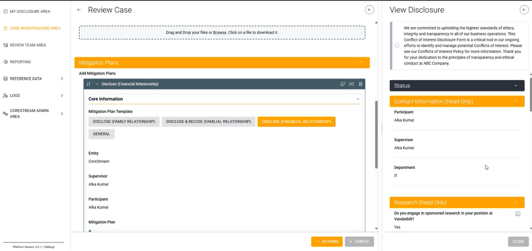 Conflict of Interest Management I Software I CoreStream GRC