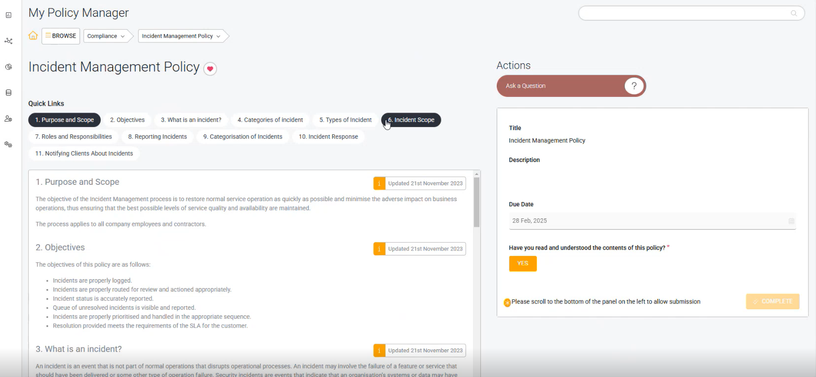 Policy Management Software I CoreStream GRC