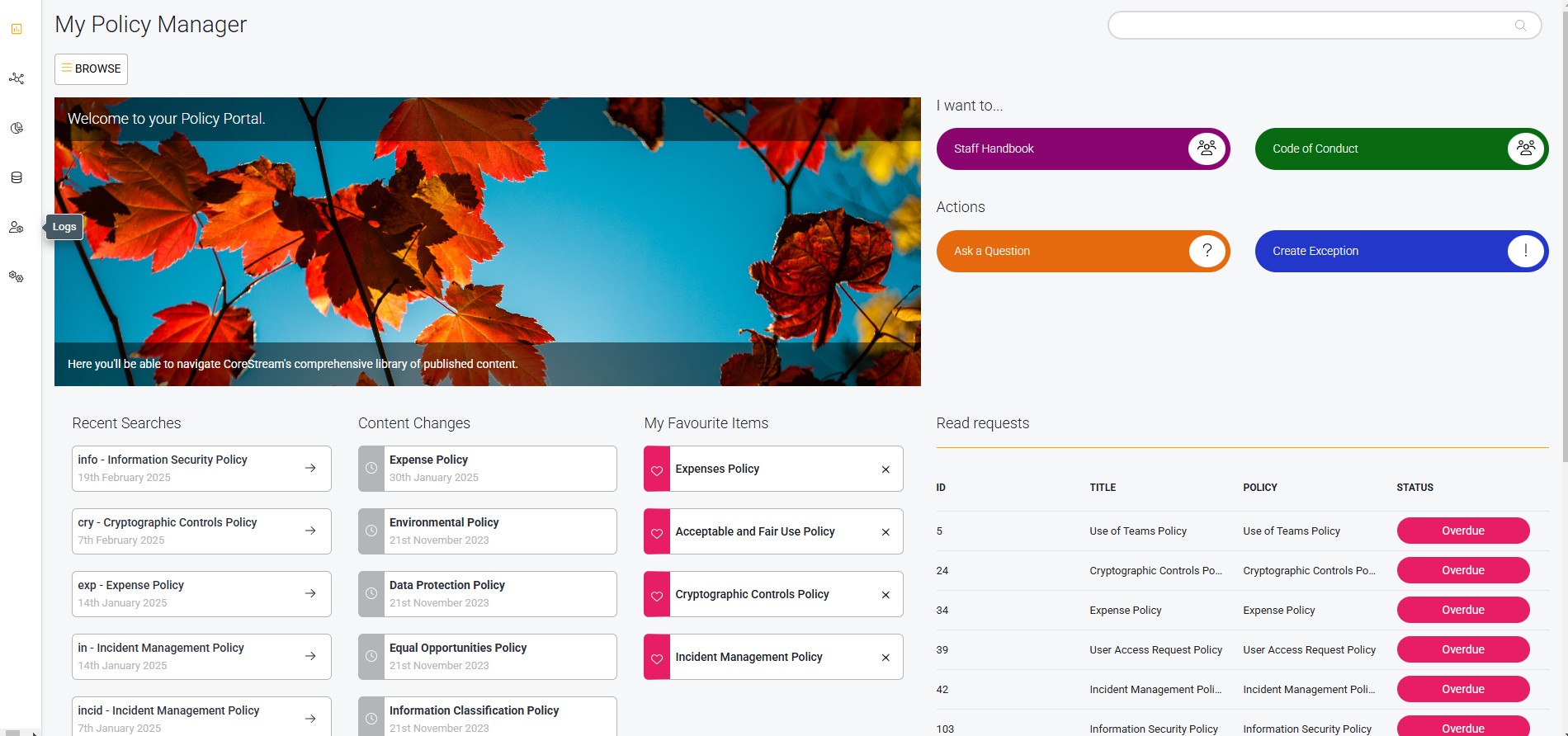 Corporate Governance Software | CoreStream GRC