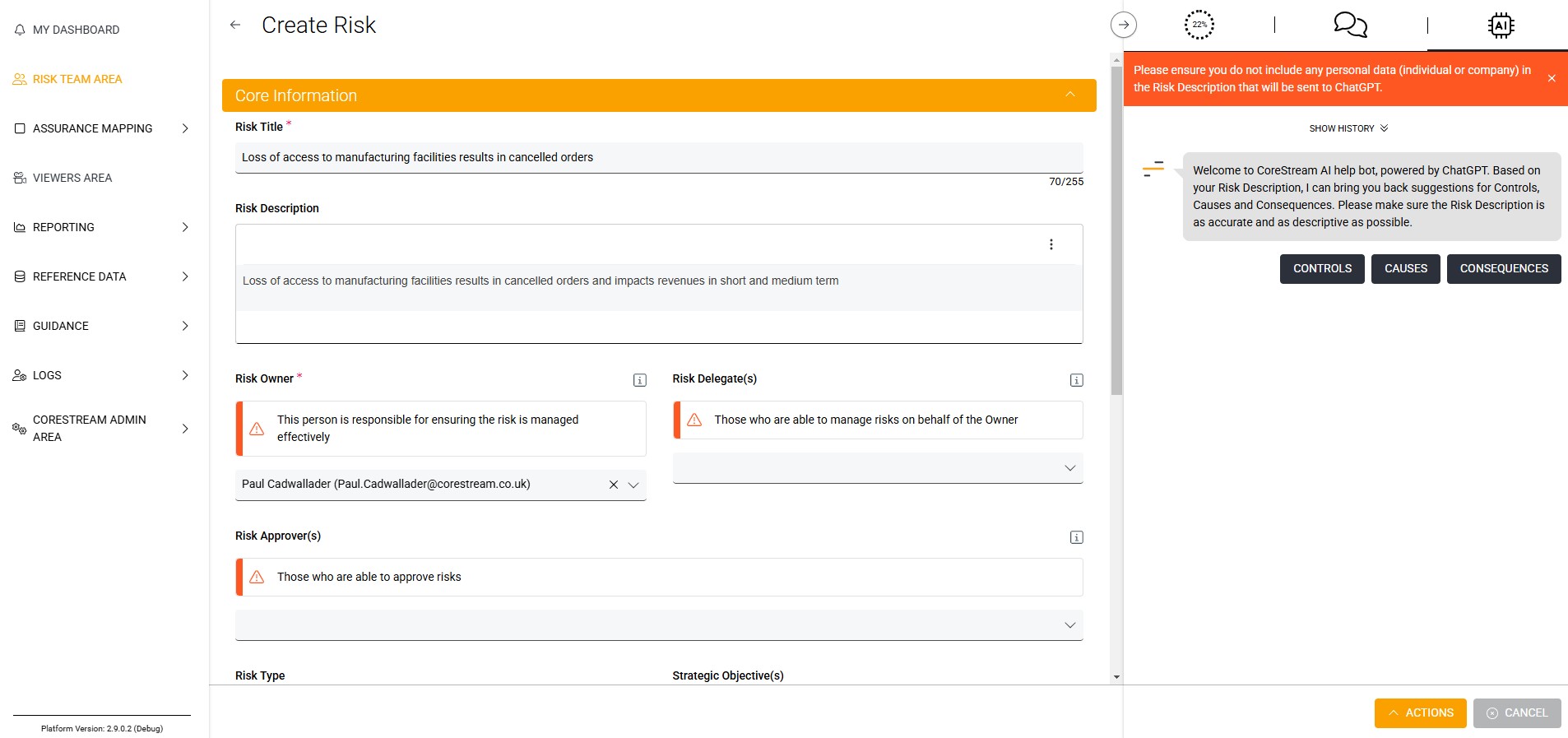 Enterprise Risk Management I ERM I Software I CoreStream GRC