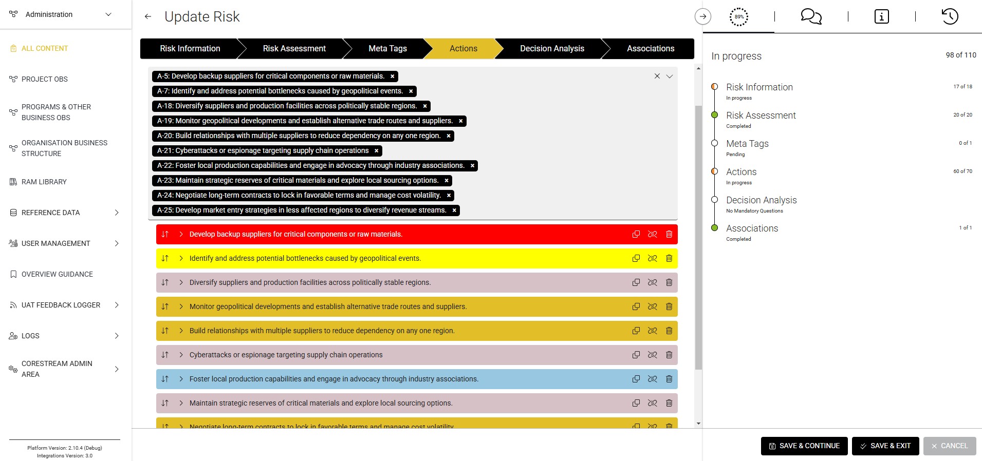 Enterprise Risk Management I ERM I Software I CoreStream GRC